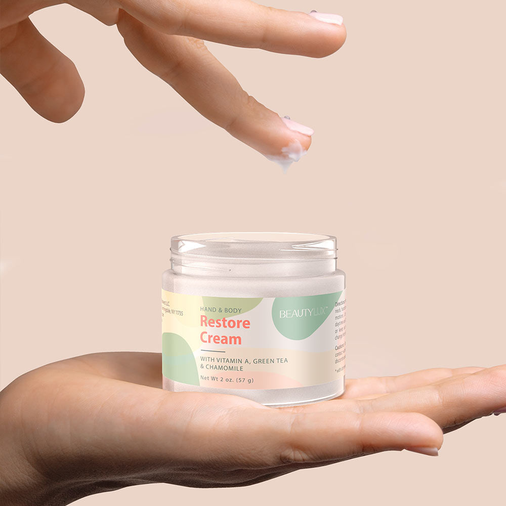 Hand & Body Restore Cream vitamin A, Chamomile, Green Tea – BeautyLux